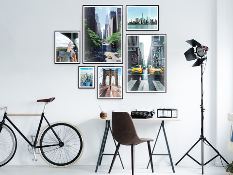 Fotowand: Ideen und fertige Bilderwand-Sets | myposter